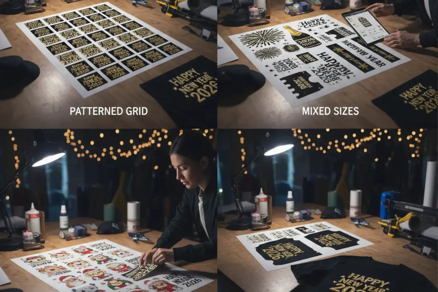 Four Essential New Year Gang Sheet Layouts | Picasso Print DTF