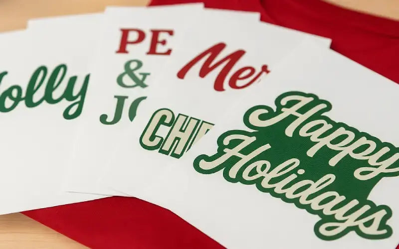 5 Festive Fonts & Colors for Custom Christmas DTF Transfers | Picasso ...